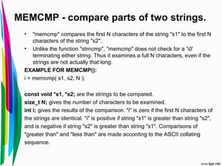 String & its application | PPT