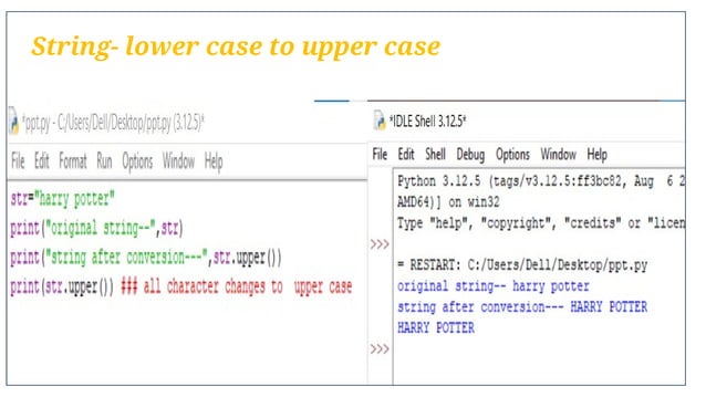 presentation on python string manipulation | PPTX