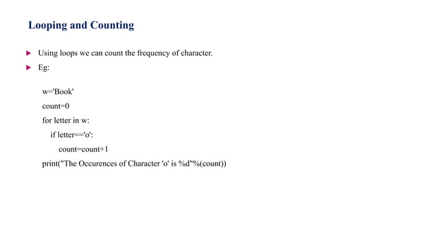 String Manipulation in Python | PPTX
