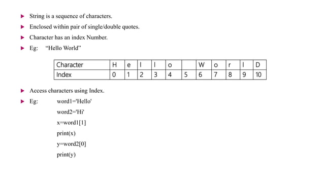 String Manipulation in Python | PPTX