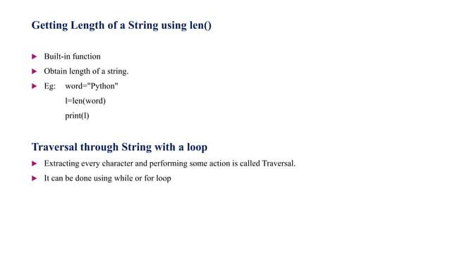 String Manipulation in Python | PPTX