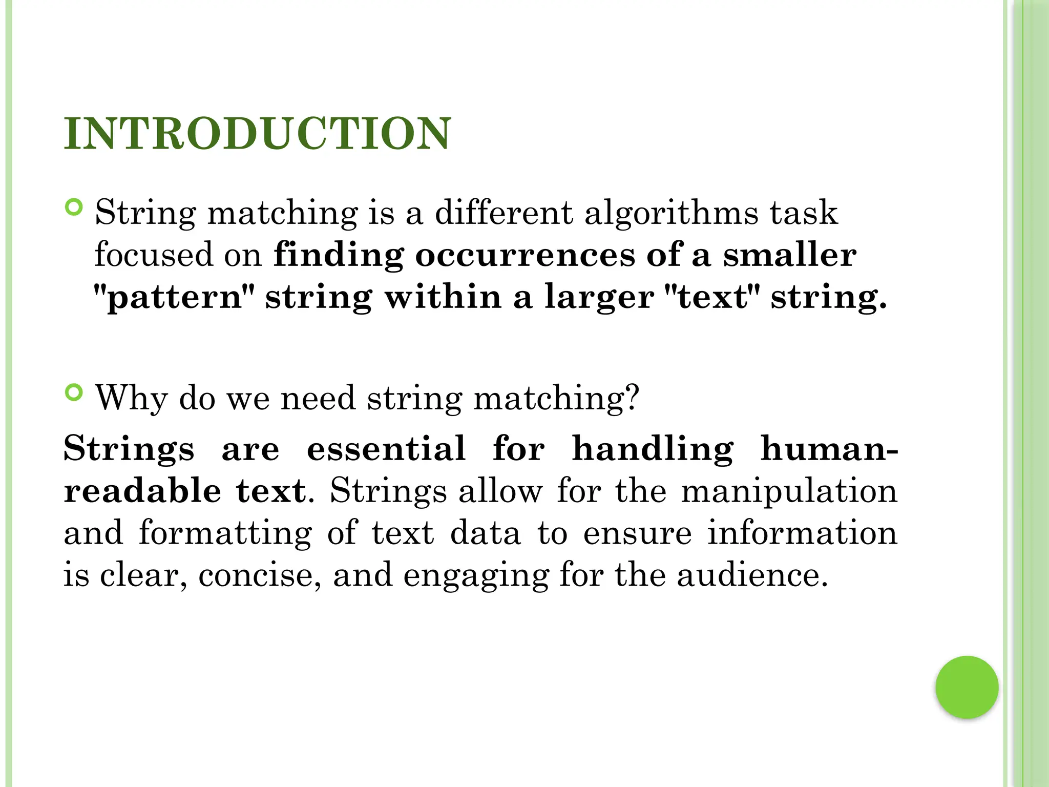 Presentation on String Matching .pptx