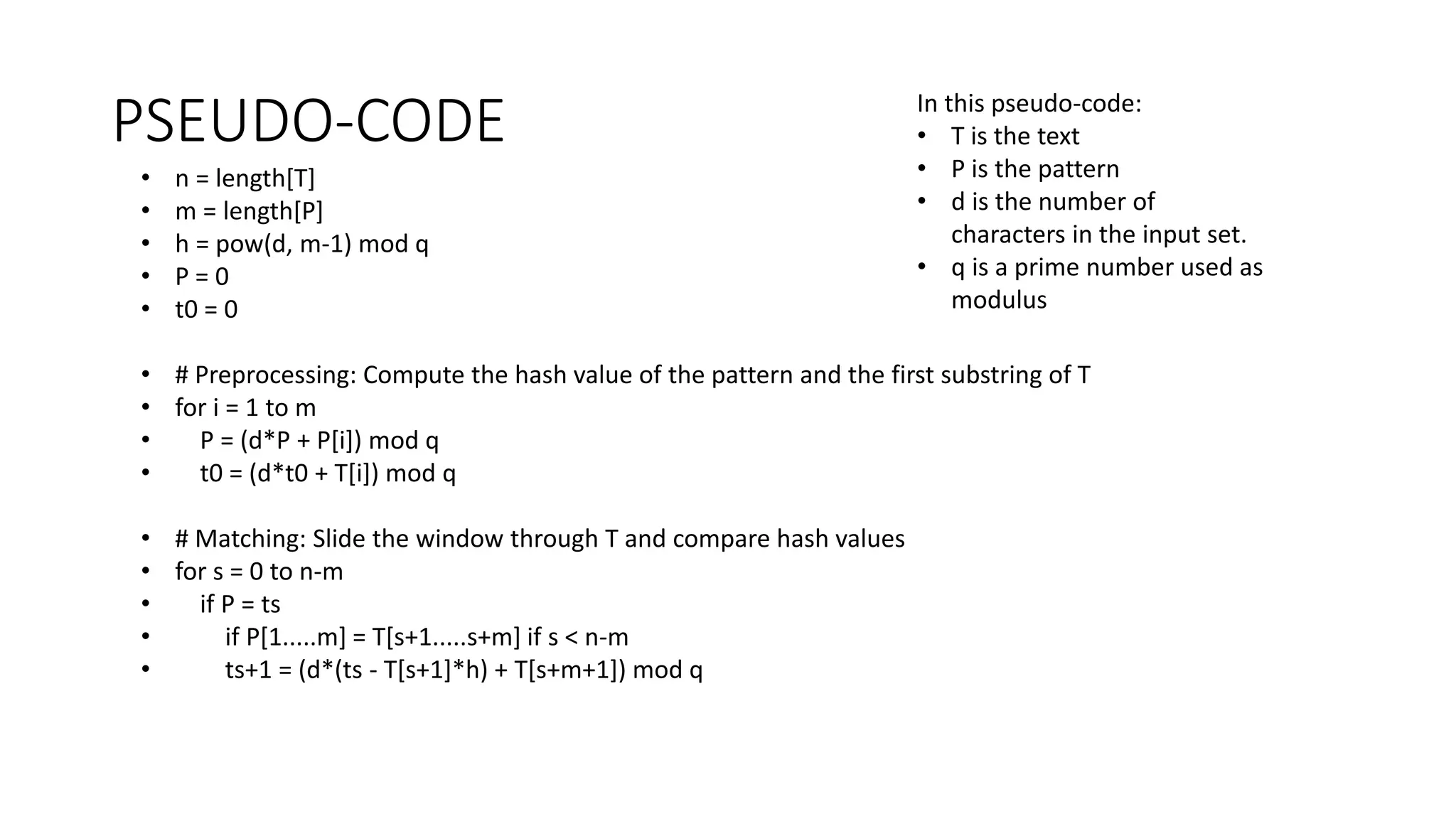 String Matching Algorithm String Matching Algorithm String Matching Algorithm Ppt