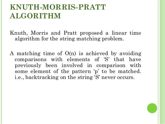 String Matching Algorithm