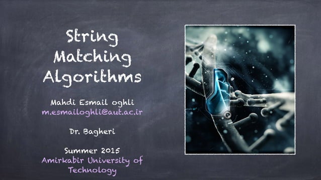 String matching algorithms | PPT