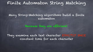 String matching algorithms | PPT
