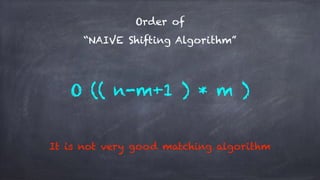 String matching algorithms | PPT