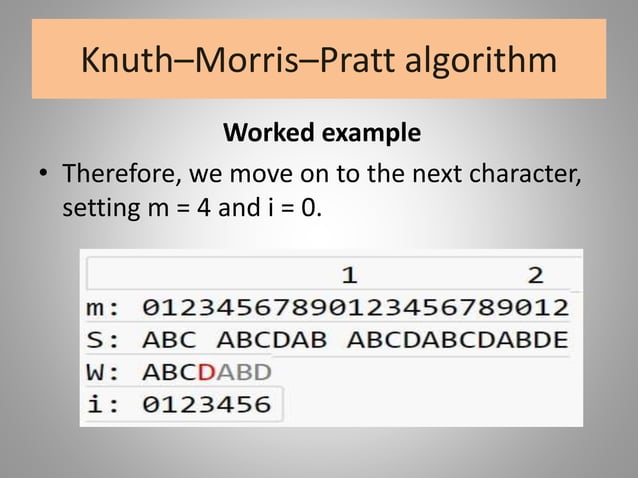 String Matching Algorithms Pattern Matching Pptx Programming