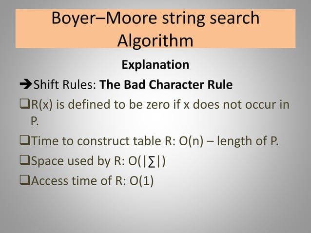 String Matching Algorithms Pattern Matching Ppt