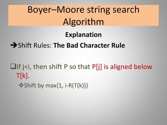 String Matching Algorithms Pattern Matching Ppt 