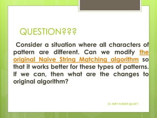 String matching, naive, | PDF