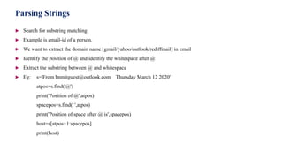 String Methods and Files | PPT