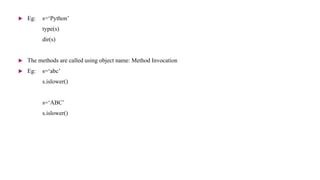 String Methods and Files | PPT