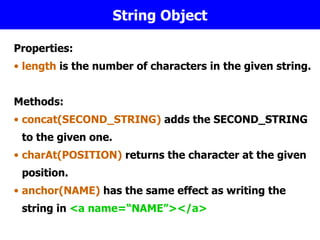 String object | PPT