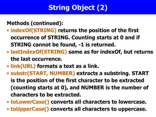 String object | PPT