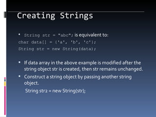 Strings | PPT