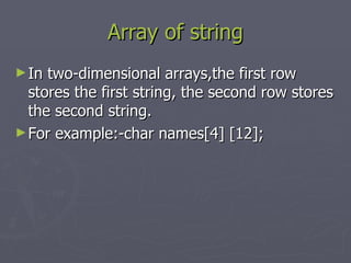 Strings | PPT