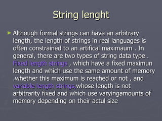 Strings | PPT