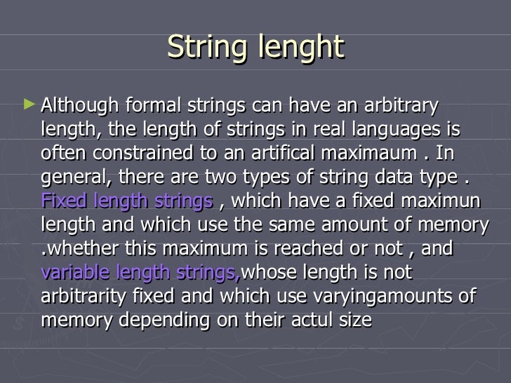 Strings