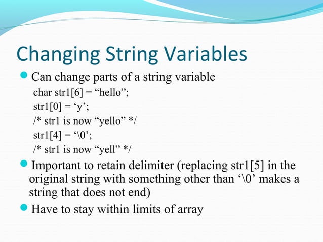 Strings | PPT