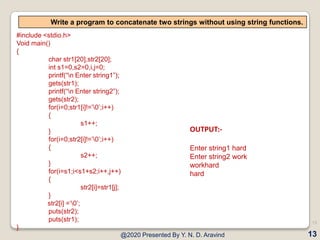 Strings IN C | PPT
