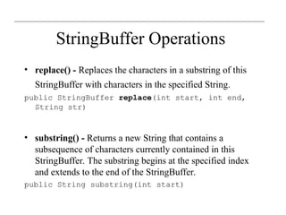 Strings power point in detail with examples | PPT