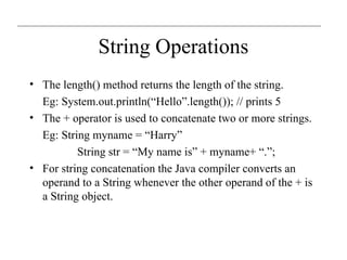 Strings power point in detail with examples | PPT