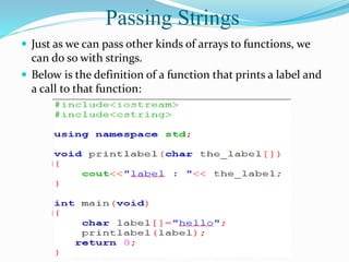 Strings and pointers | PPT
