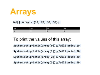Strings & arrays | PPT