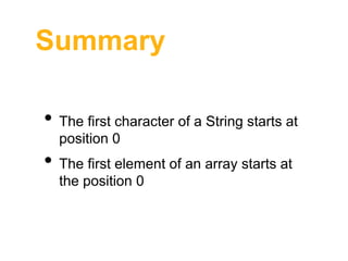 Strings & arrays | PPTX | Programming Languages | Computing