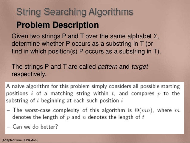String searching String searching