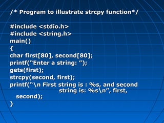 Strings in c | PPT