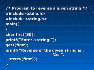 Strings in c | PPT