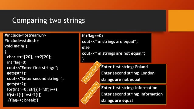 Strings in c++ | PPT