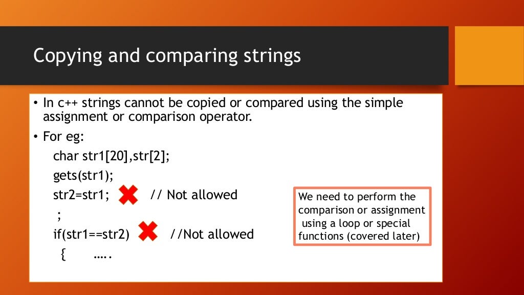 Strings In C