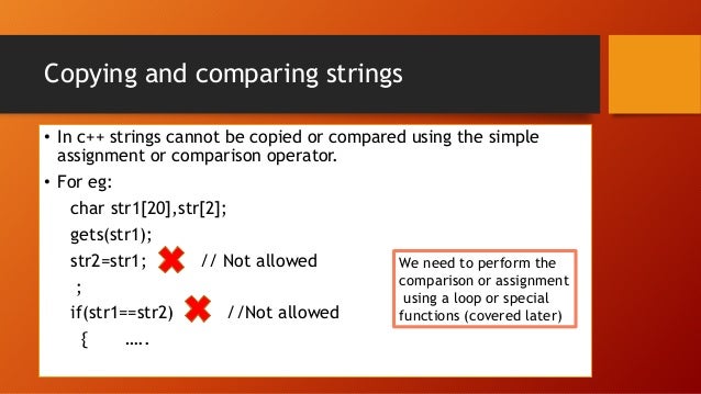 Strings in c++