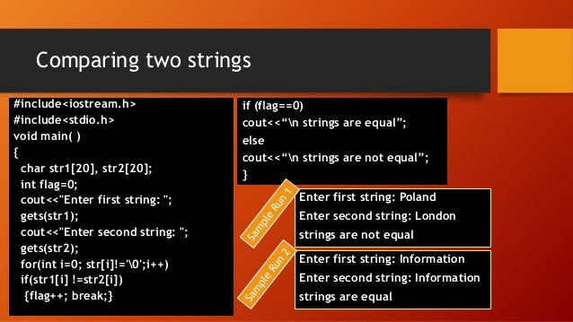 Strings in c++