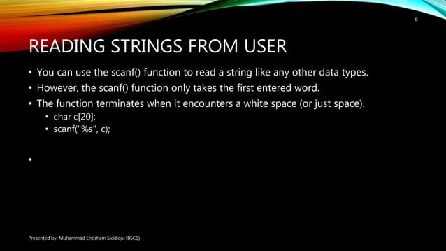 C programming Tutorial Session 4 | PPT