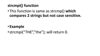 Strings in c mrs.sowmya jyothi | PDF