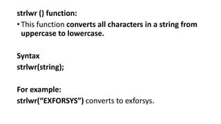 Strings in c mrs.sowmya jyothi | PDF