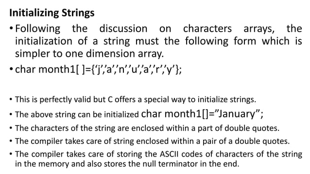 Strings in c mrs.sowmya jyothi | PDF
