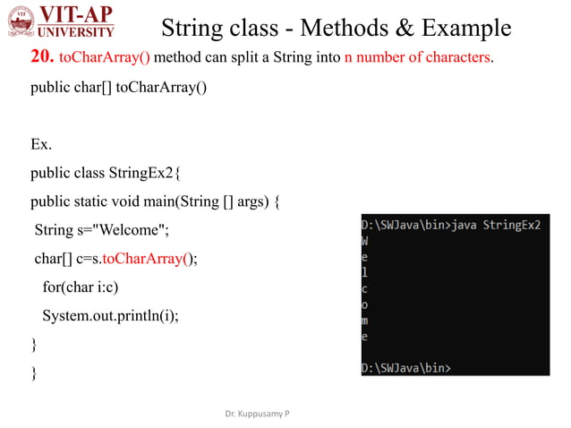 Strings in java | PDF