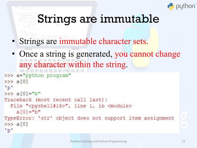 Strings in python | PDF | Programming Languages | Computing