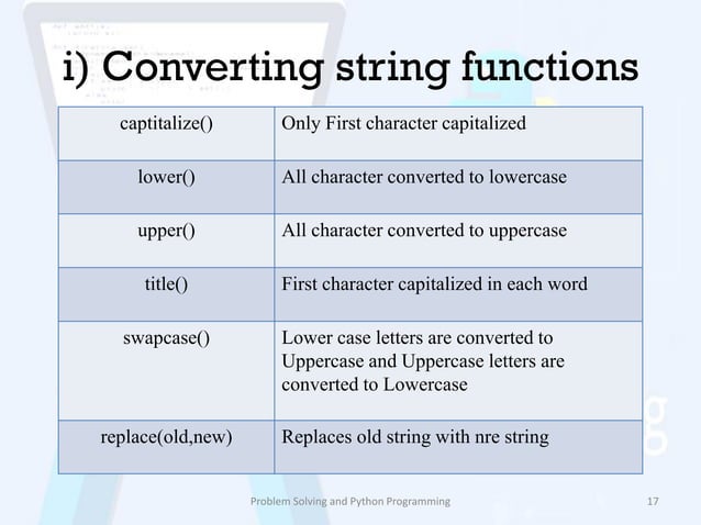 Strings in python | PDF | Programming Languages | Computing