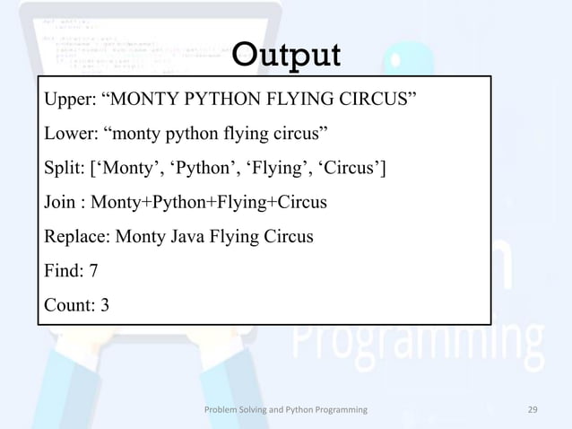 Strings in python | PDF | Programming Languages | Computing