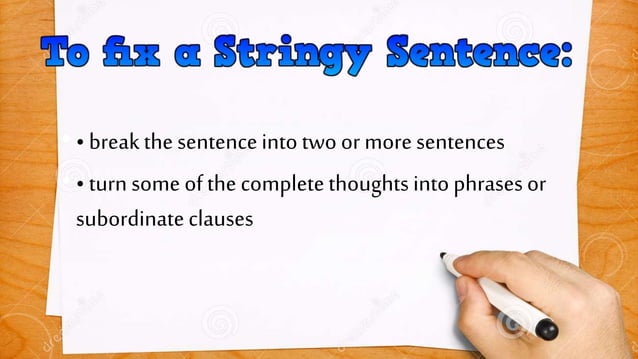 Strings of brief and simple sentences | PPT