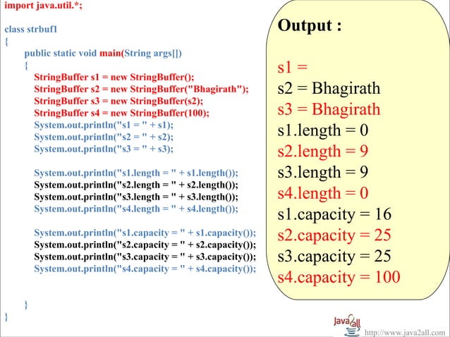 String and string buffer | PPS
