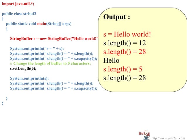 String and string buffer | PPS