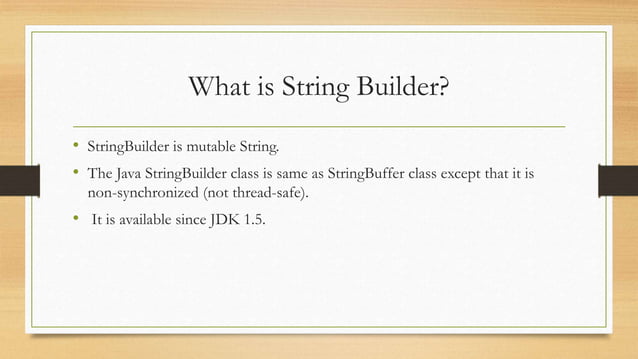 String, string builder, string buffer | PPTX