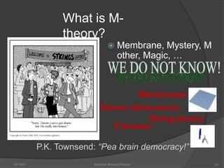 Einstein M Theory , String Theory and The Future | PPTX